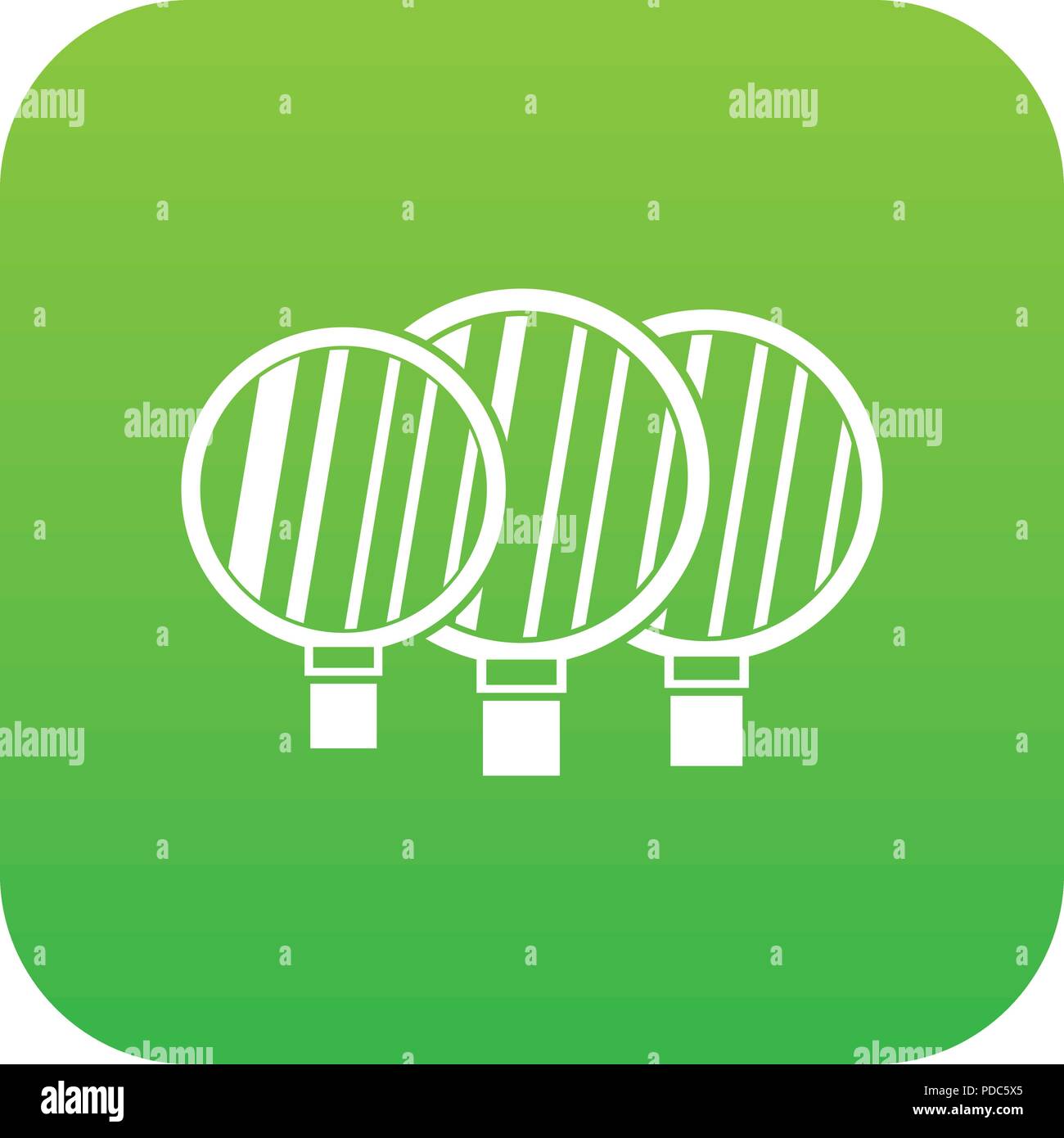 Camera lenses icon digital green Stock Vector Image & Art - Alamy