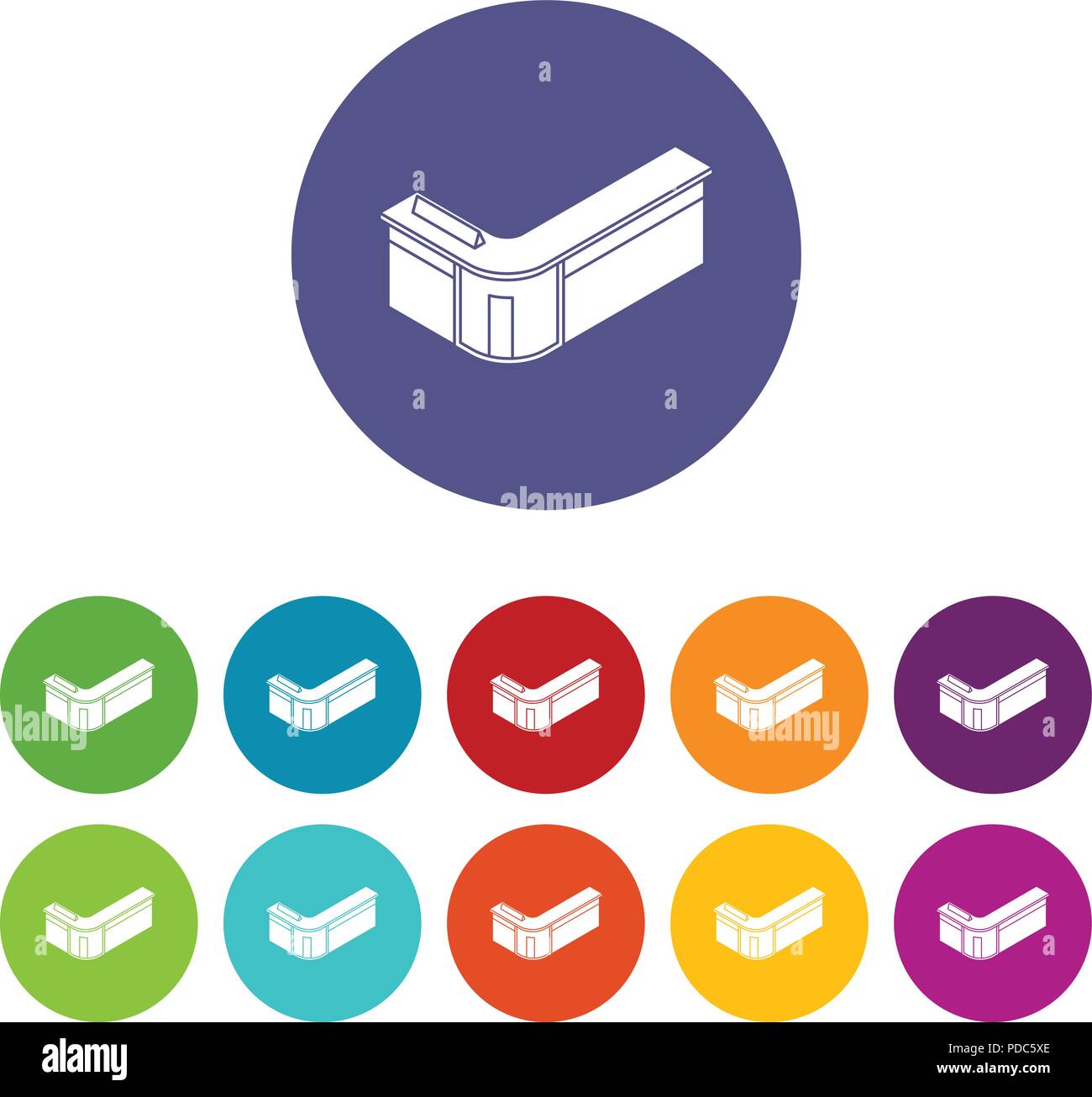 Reception table icons set vector color Stock Vector Image & Art - Alamy Reception table icons set vector color Stock Vector Image & Art - Alamy