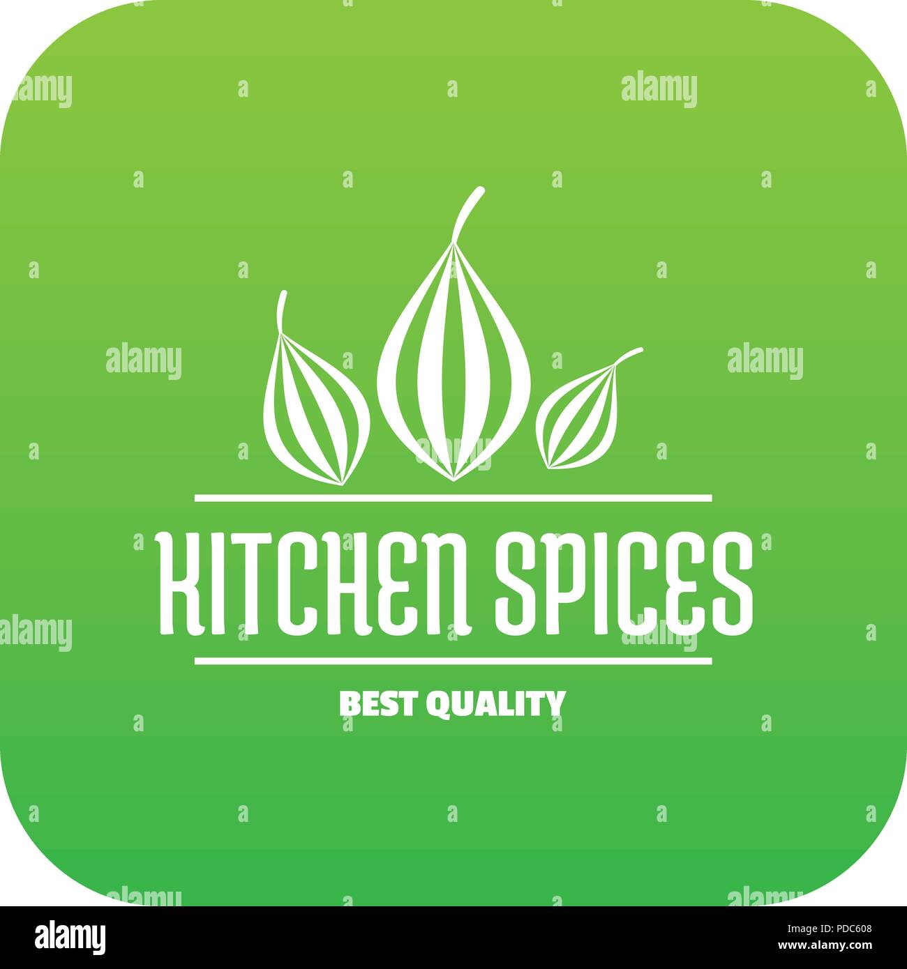 Eco kitchen spice icon green vector Stock Vector Image & Art - Alamy