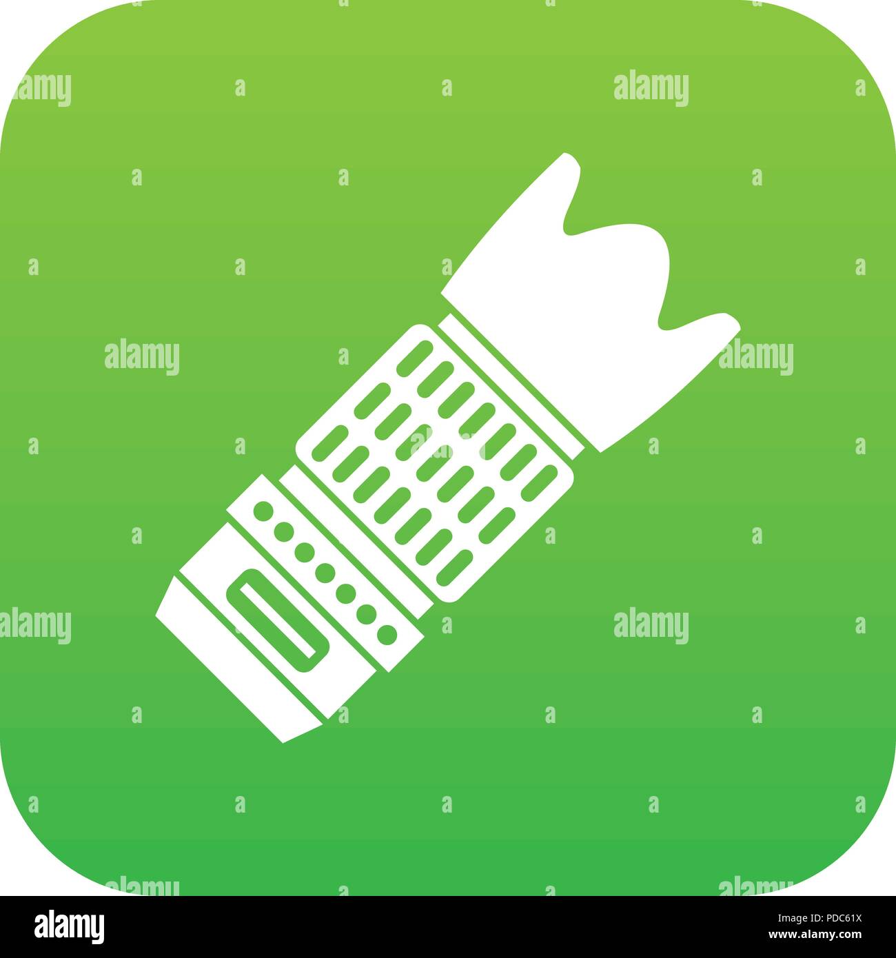 Interchangeable lens for camera icon digital green Stock Vector Image ...