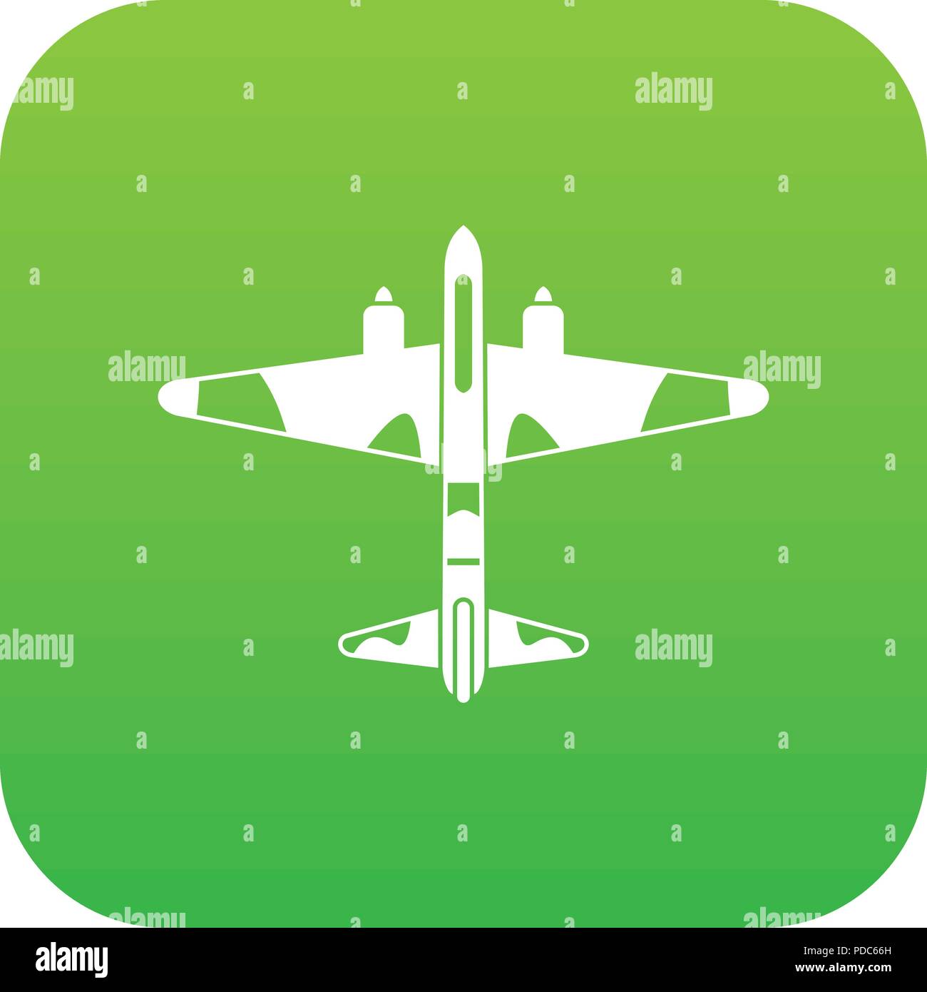 Military fighter aircraft icon digital green Stock Vector Image & Art ...