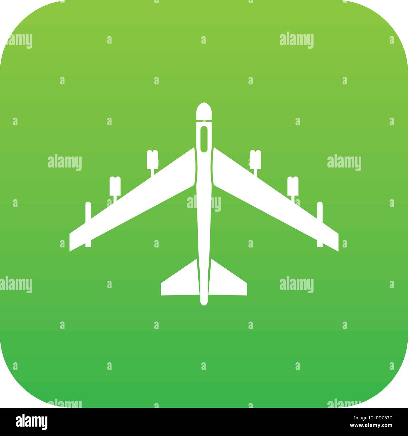 Armed fighter jet icon digital green Stock Vector Image & Art - Alamy