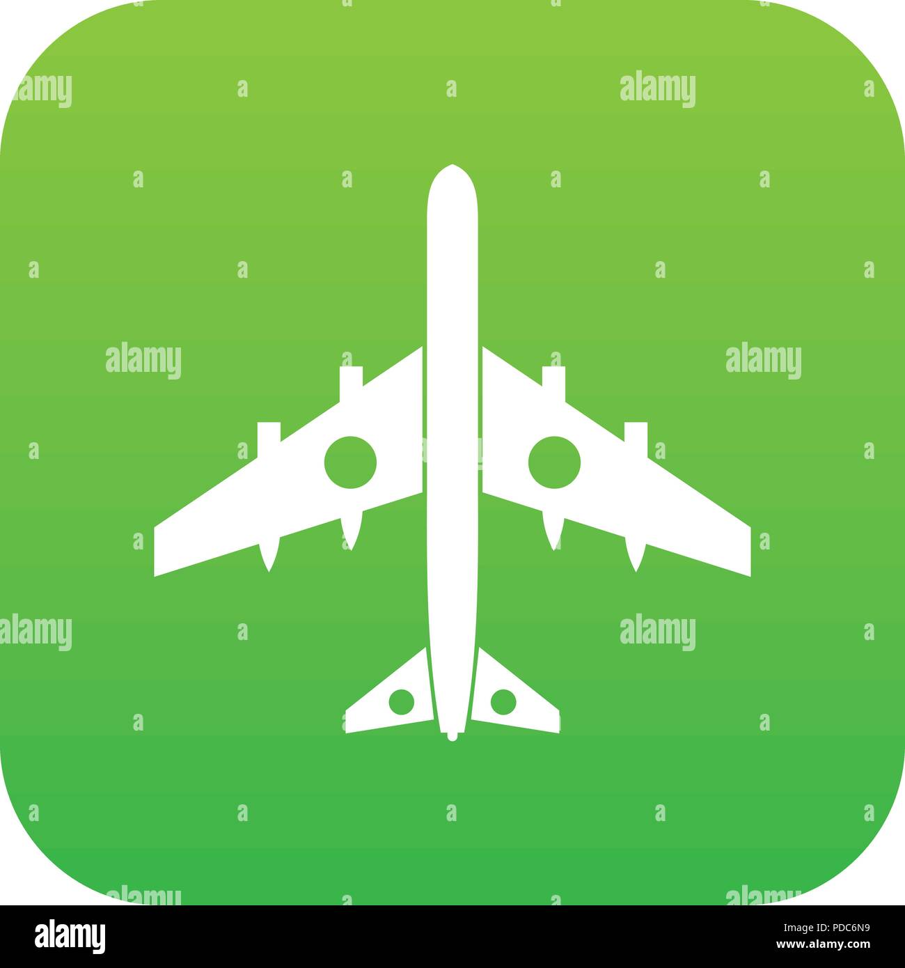 Military fighter plane icon digital green Stock Vector Image & Art - Alamy