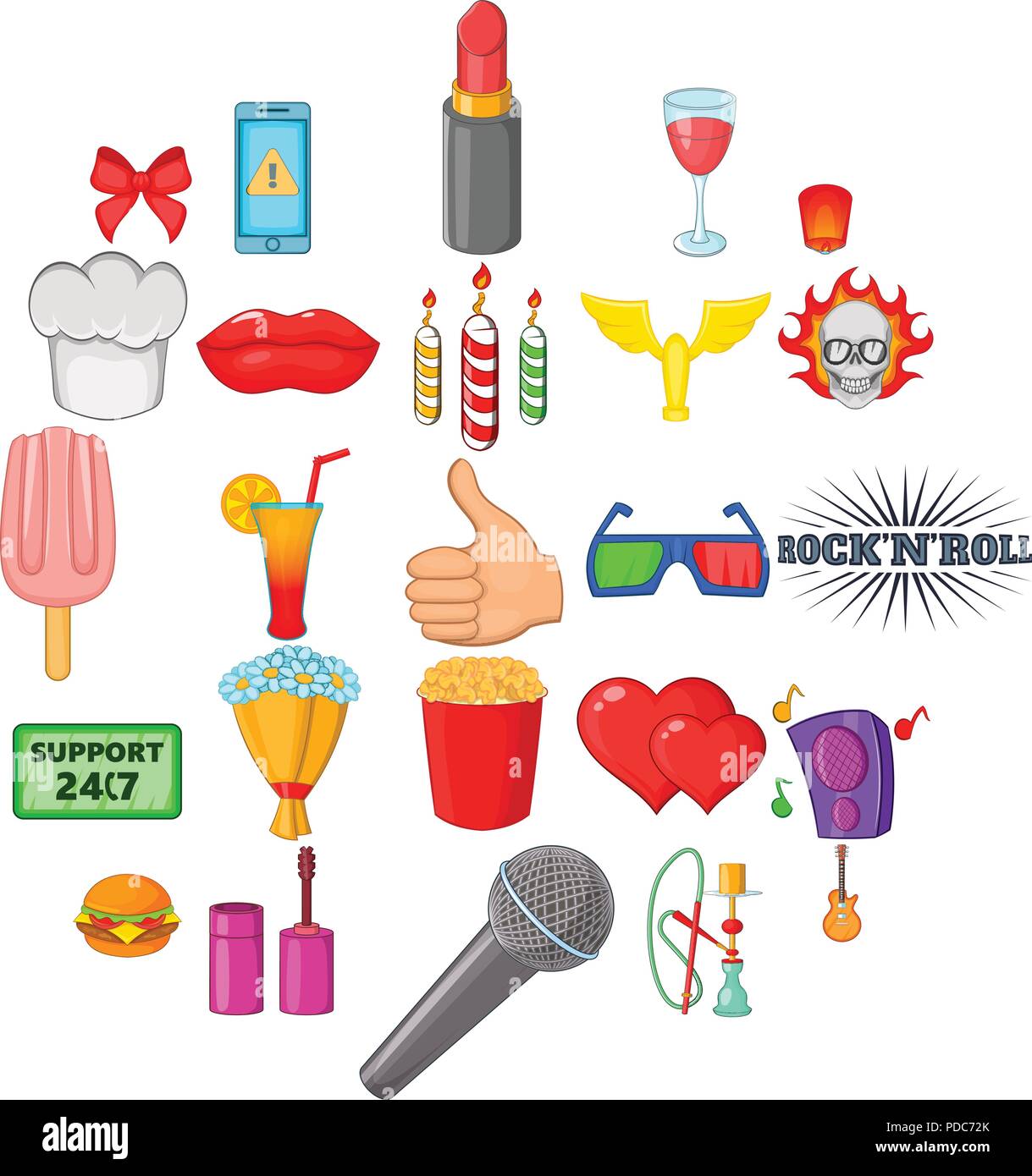 Fare icons set, cartoon style Stock Vector Image & Art - Alamy