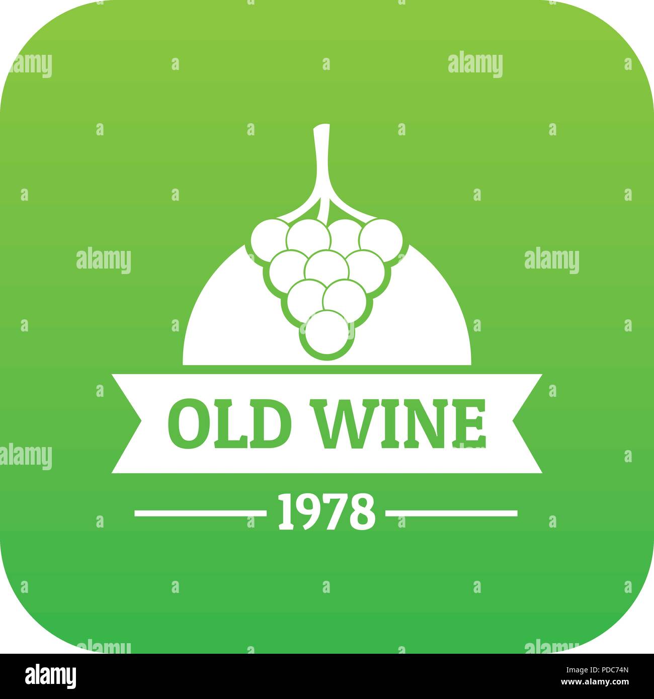 Wine natural icon green vector Stock Vector Image & Art - Alamy