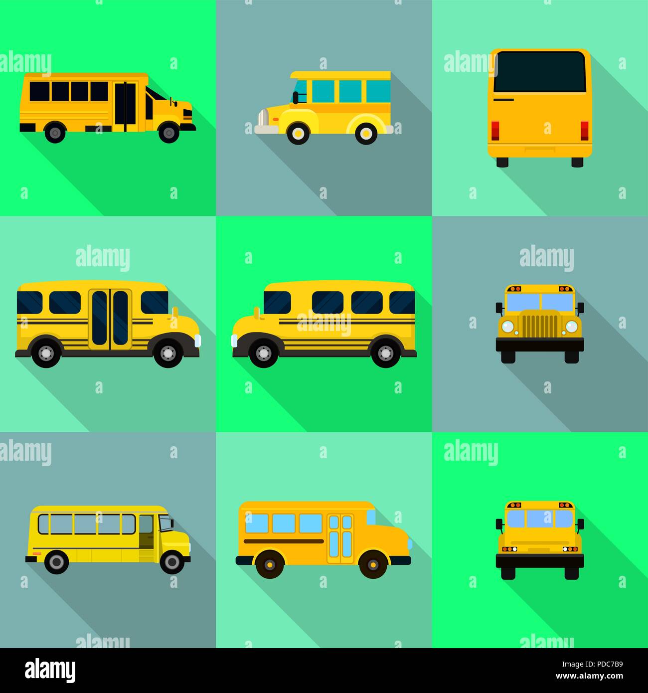 Primary school child bus stop hi-res stock photography and images - Alamy