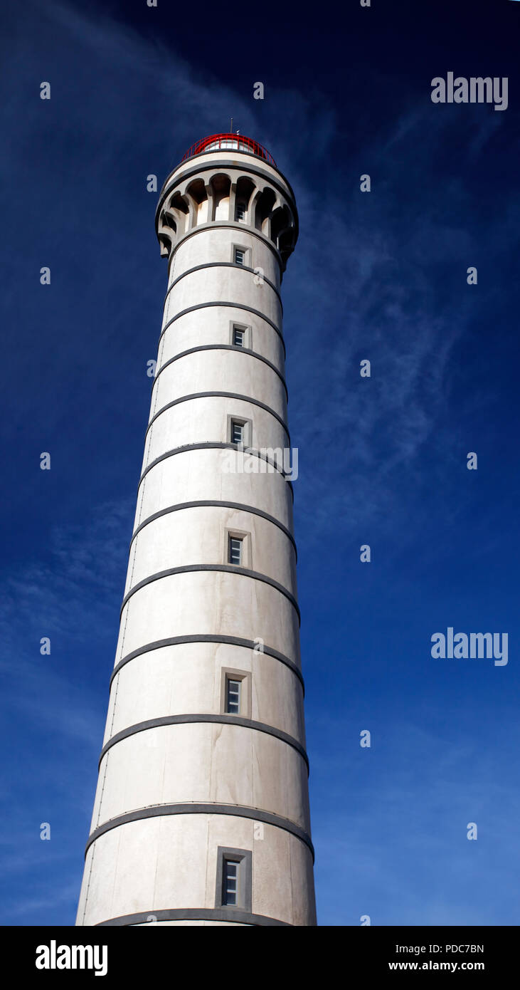 Ancient lighthouse. One of the several lighthouses of the portuguese ...
