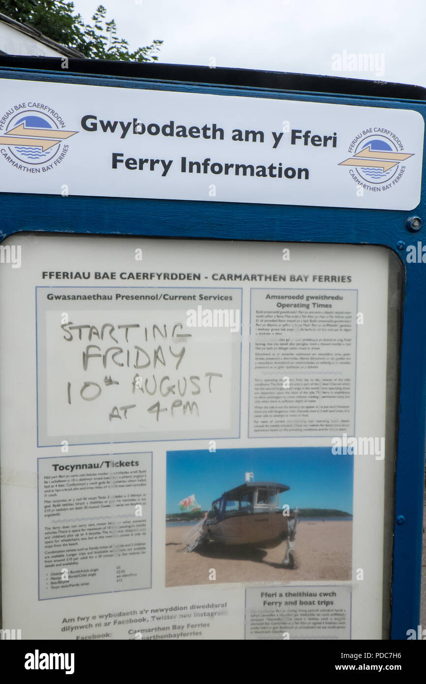 Ferryside from llansteffan hi-res stock photography and images - Alamy