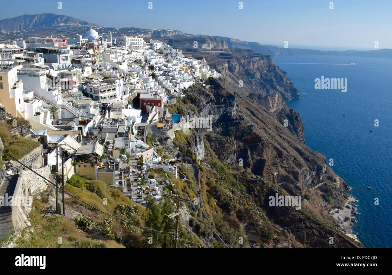 Landscape in Santorini, Greece Stock Photo - Alamy