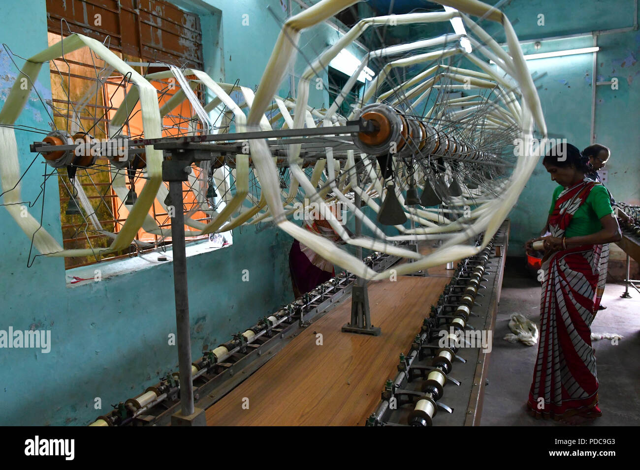 Silk spinning machine hi-res stock photography and images - Alamy