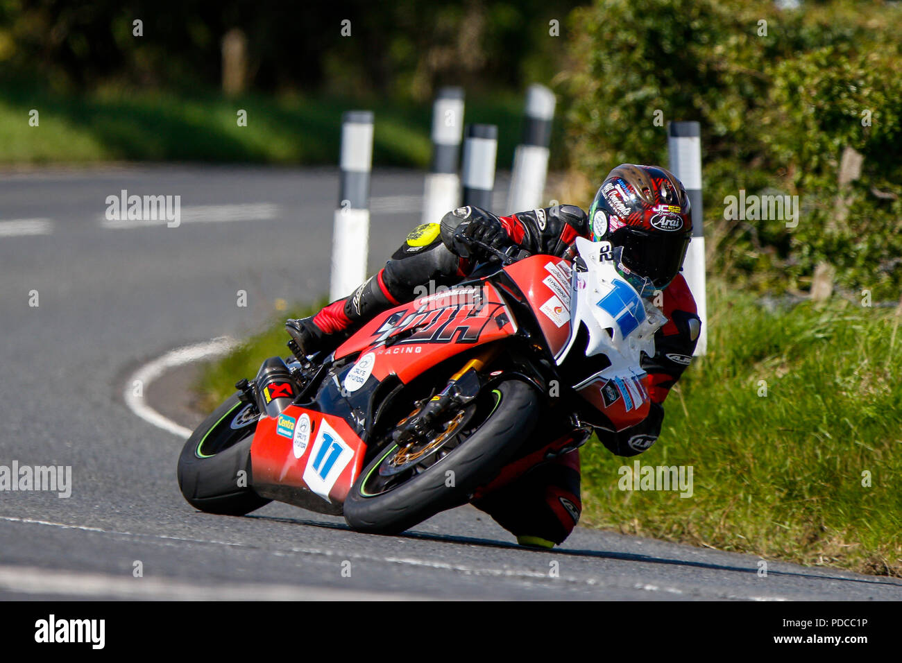During practice for the ulster grand prix hi-res stock photography and ...