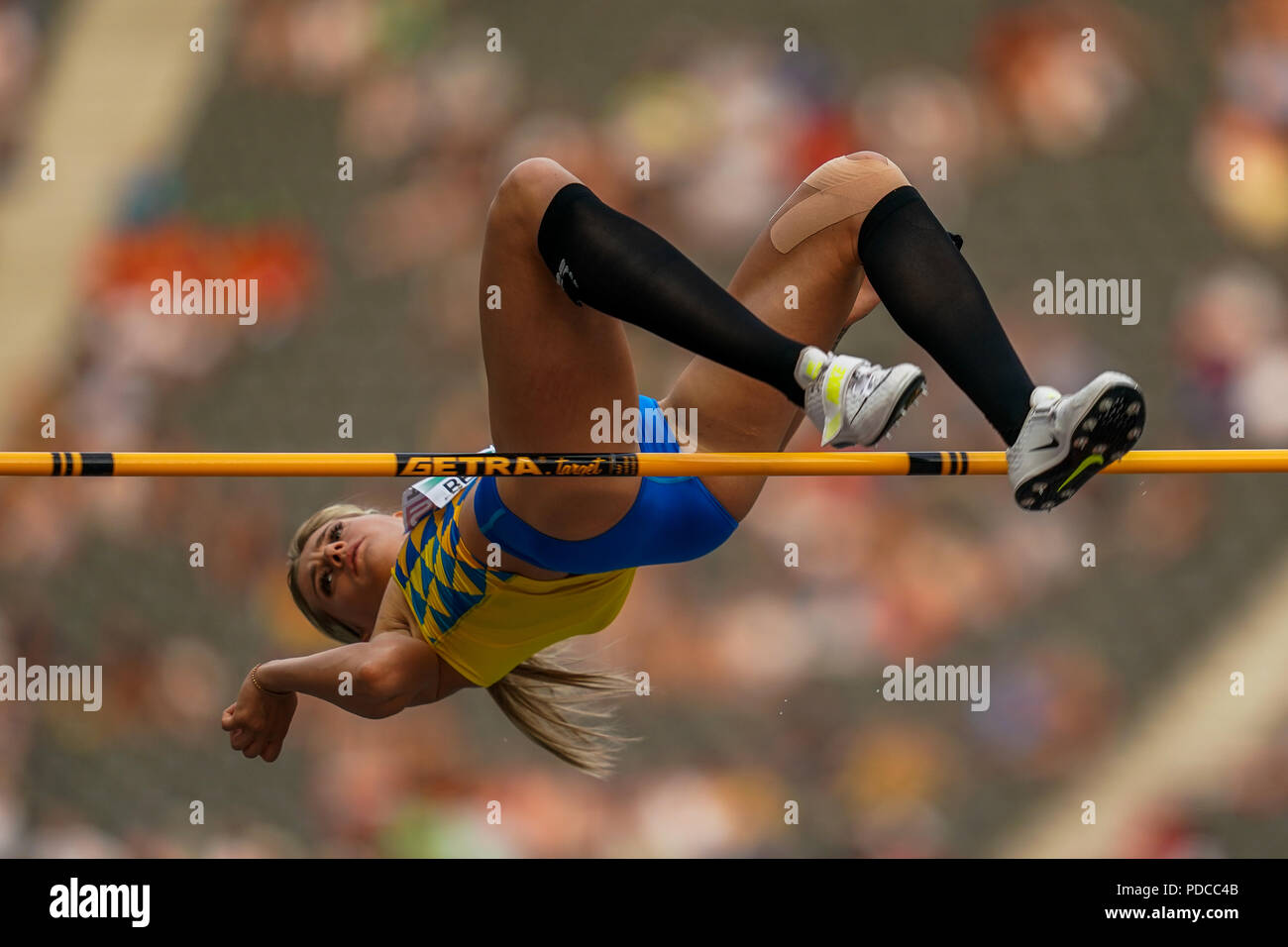 Berlin, Germany. August 8, 2018: Kateryna Tabashnyk of Ukraine during ...