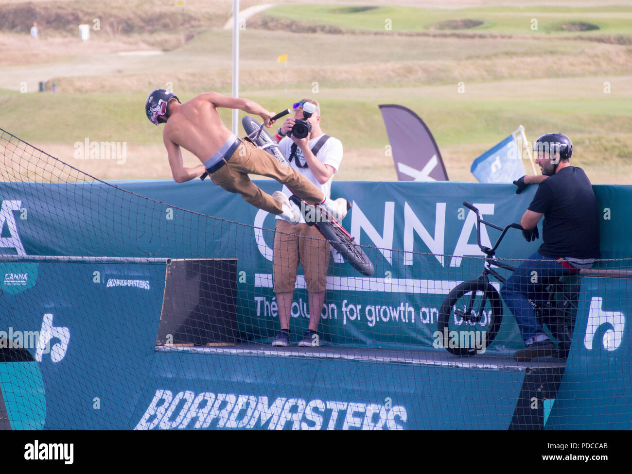 Female Pro surf Roxy event Newquay Cornwall Stock Photo - Alamy