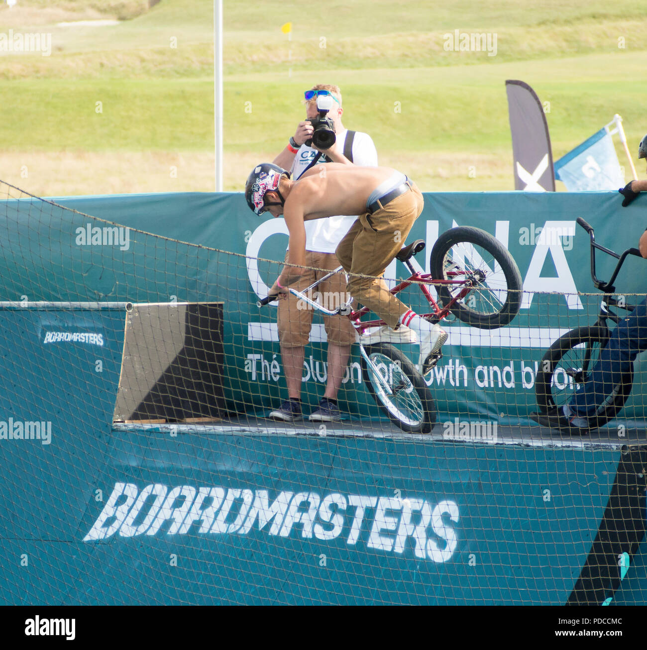 Female Pro surf Roxy event Newquay Cornwall Stock Photo - Alamy