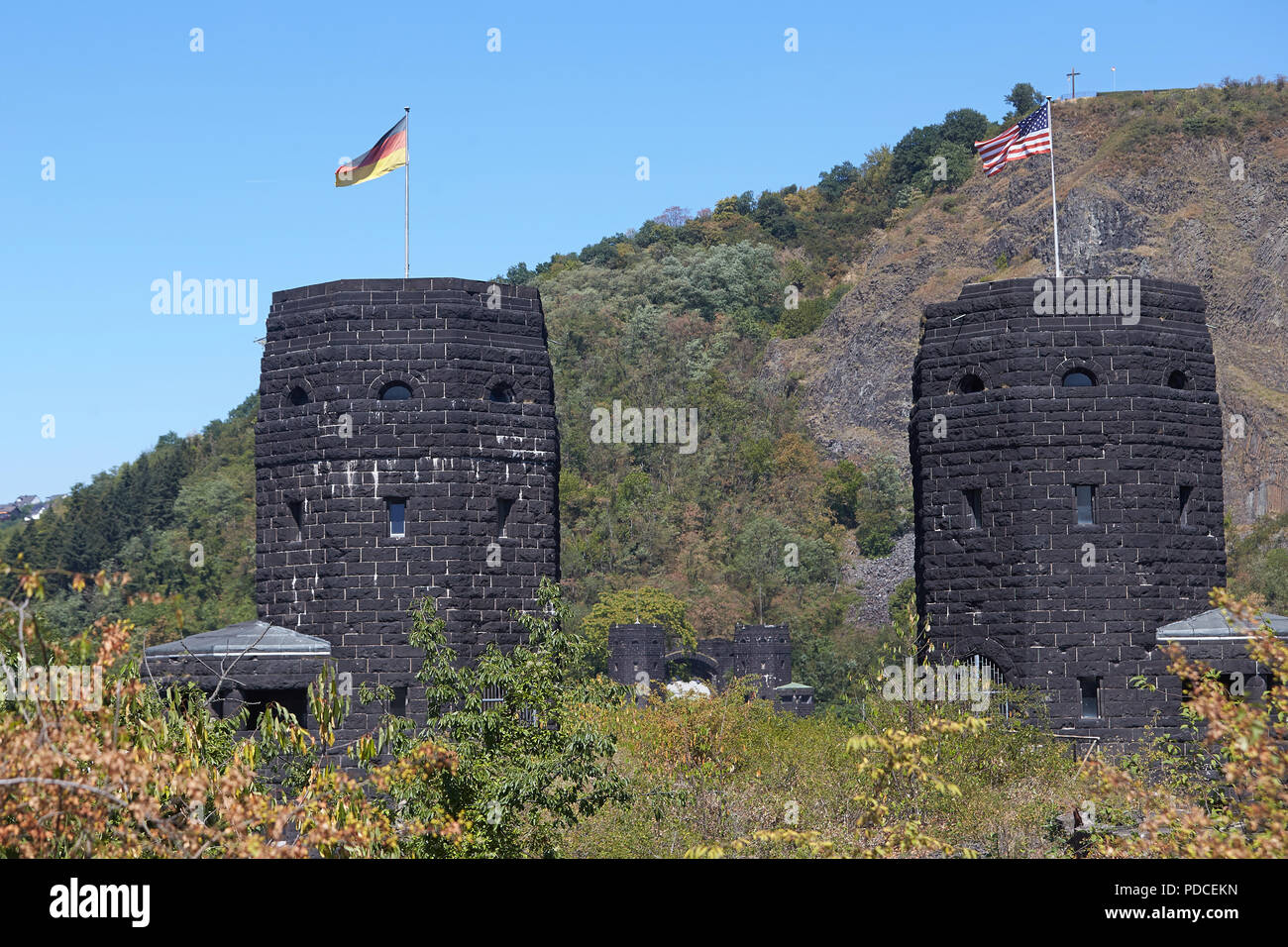 Remagen, Germany. 06th Aug, 2018. The remains of the Bridge at Remagen ...