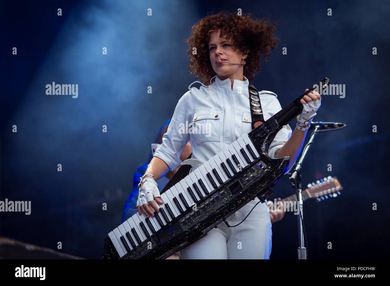 Norway, Oslo - August 8, 2018. The Canadian indie rock band Arcade Fire ...