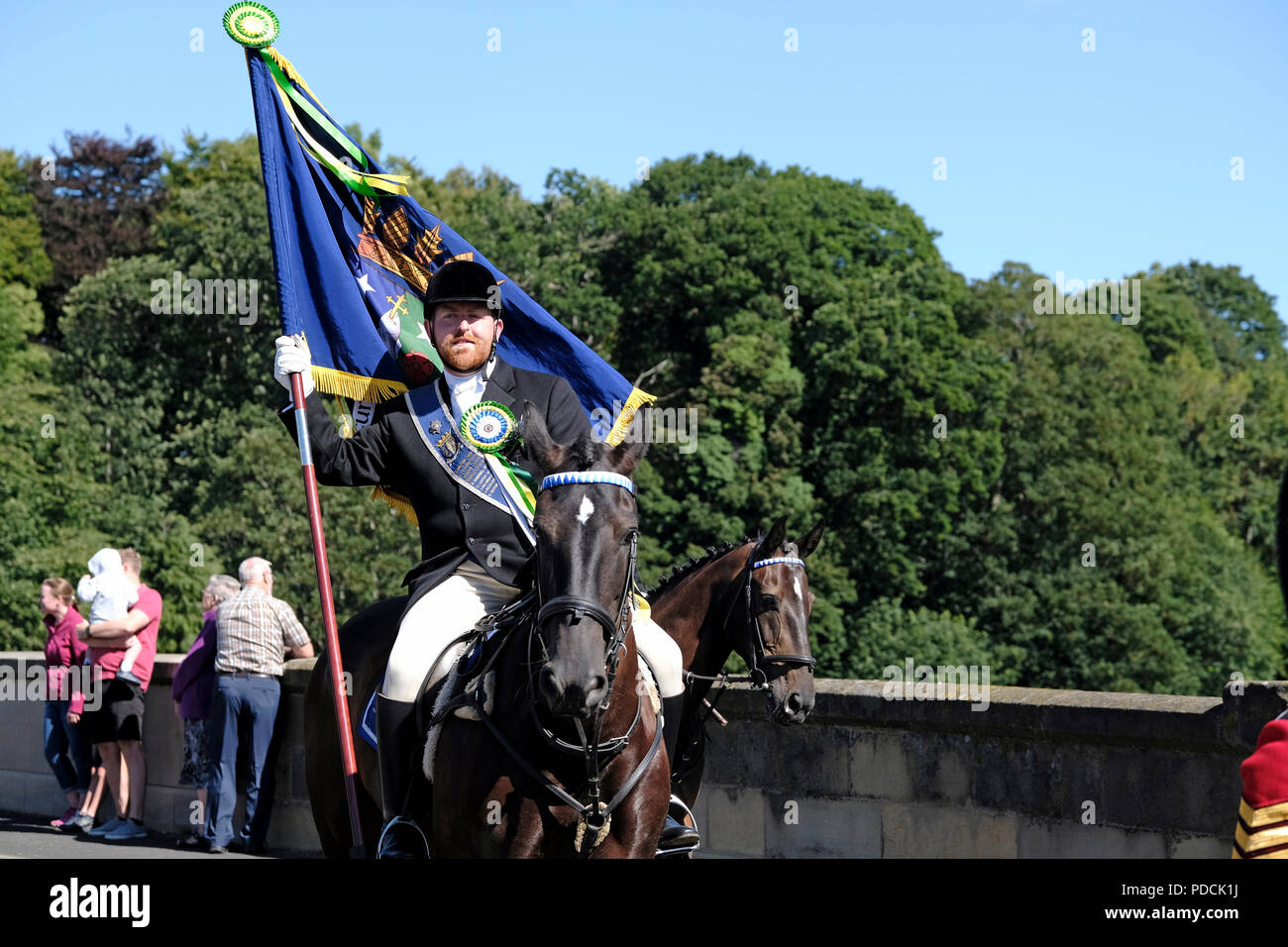 Coldstream, UK. 09th Aug, 2018. Coldstream Civic Week - Flodden rideout ...