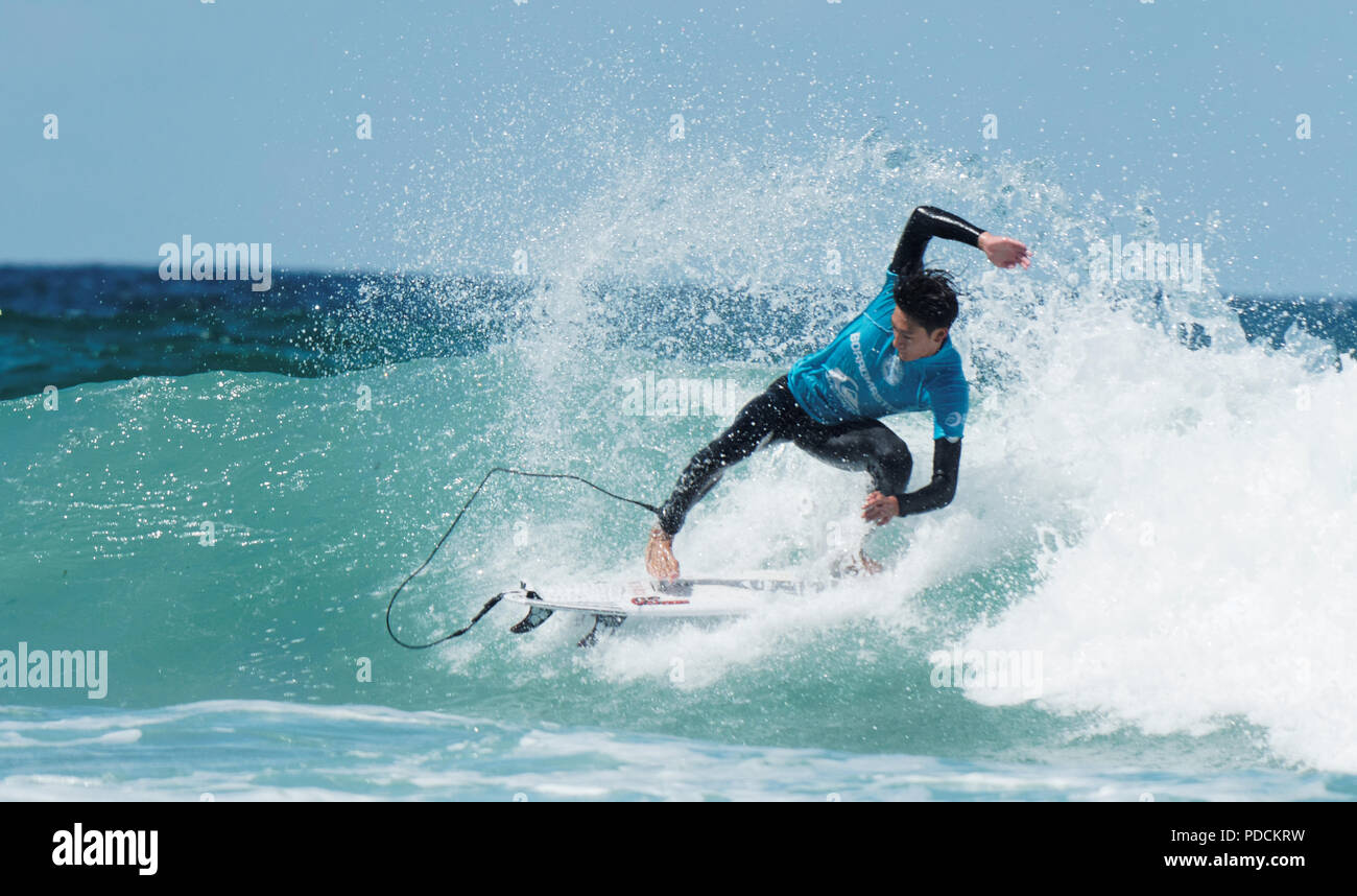 Boardmasters Surf and Music festival 2018 Stock Photo - Alamy