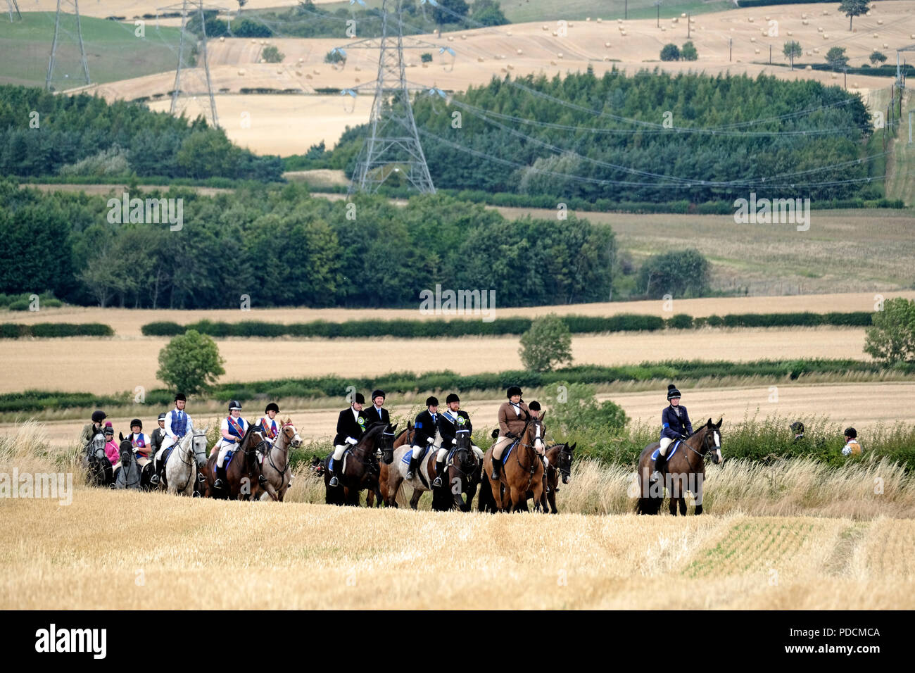 Branxton, Cornhill, Northumberland, England, UK. 9th Aug, 2018. The ...