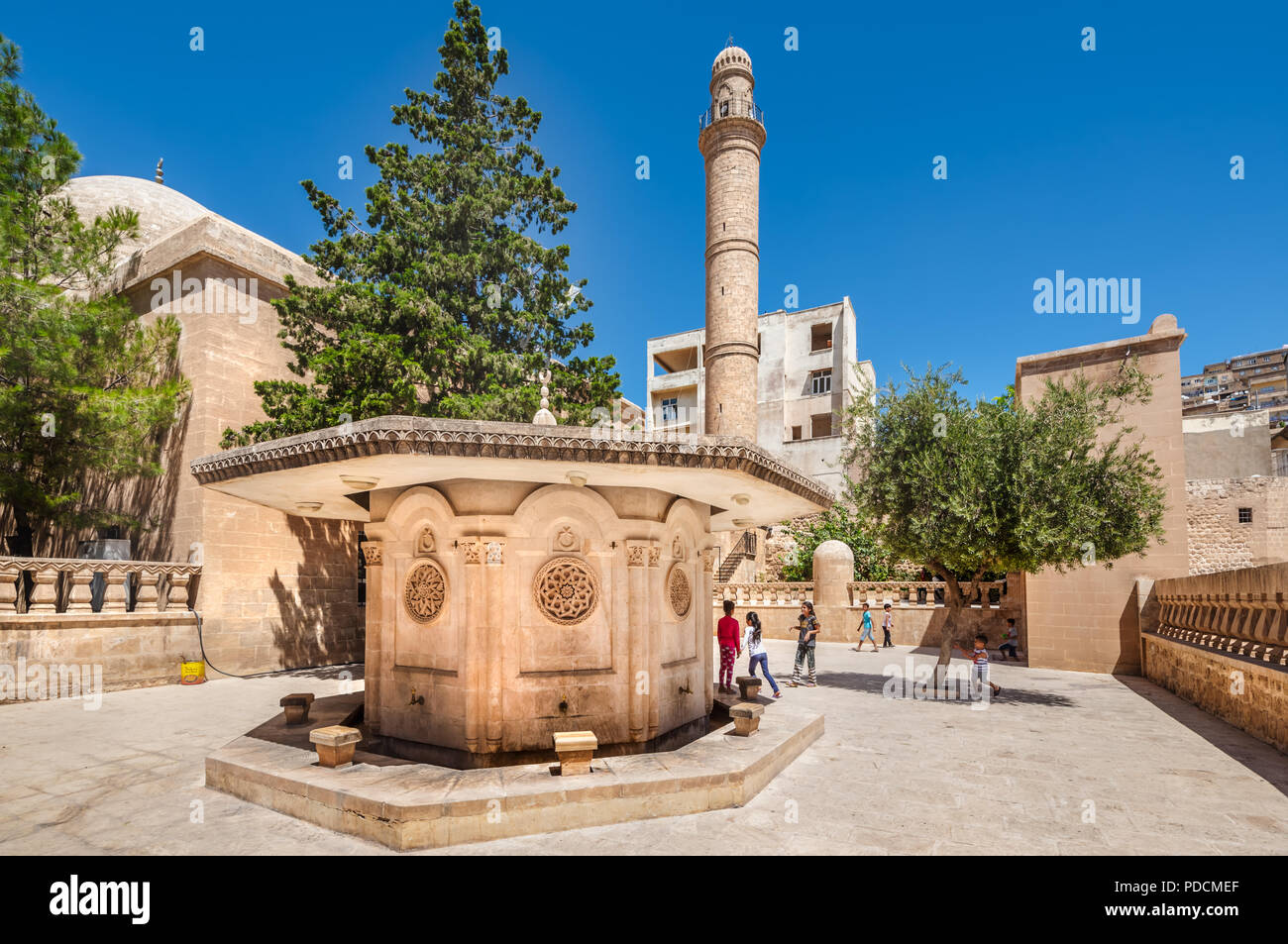 Unidentified children play at courtyard of Abdullatif Mosque which was ...