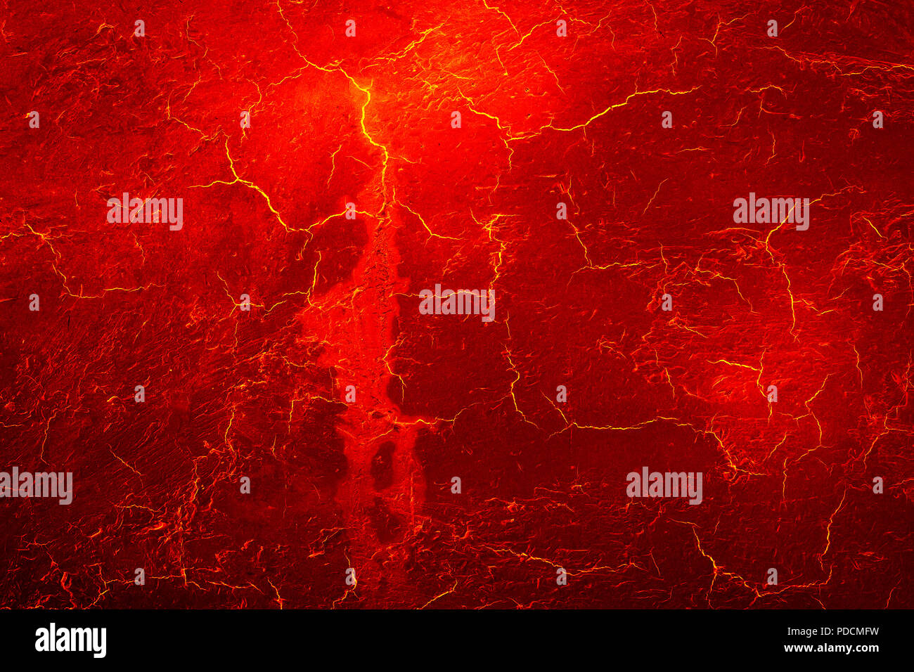 heat red cracked ground texture after eruption volcano Stock Photo - Alamy