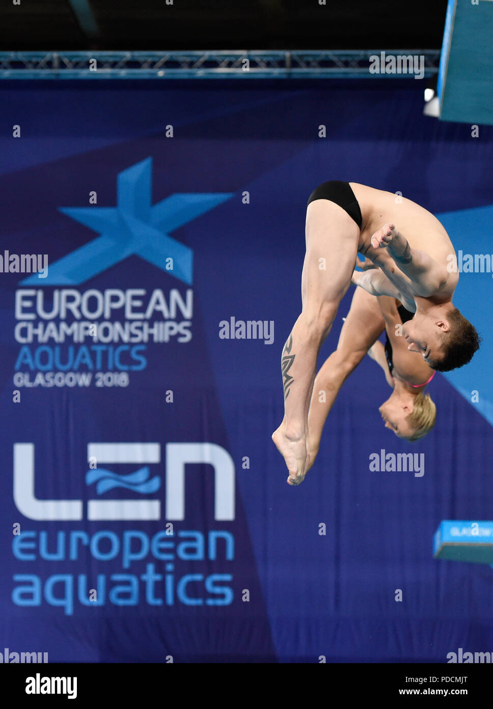 Russia's Nadezhda Bazhina and Nikita Shleikher in the Synchronised 3m ...