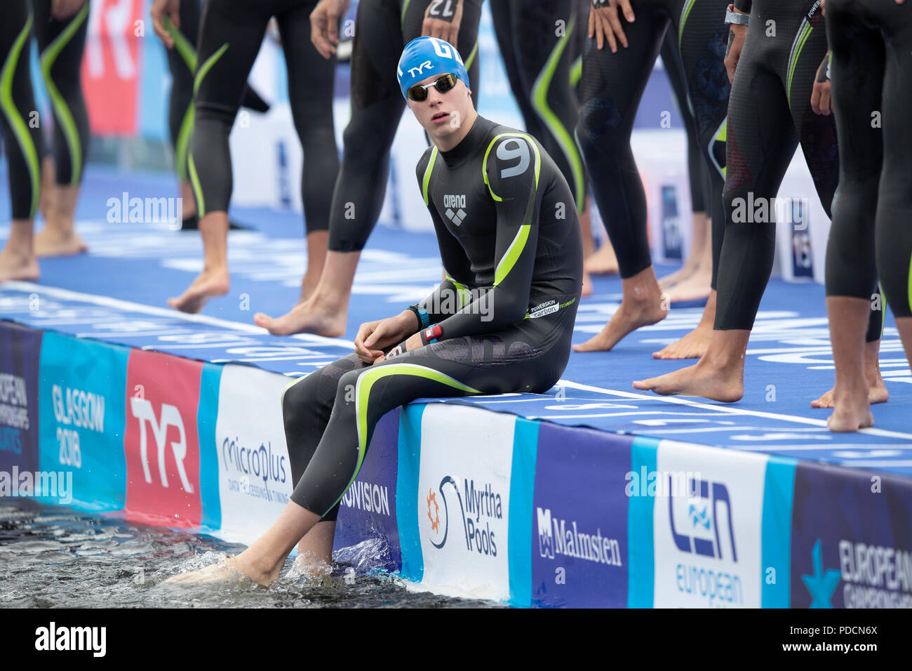 Great Britain's Hector Pardoe before the start of the Men's 5km Open ...
