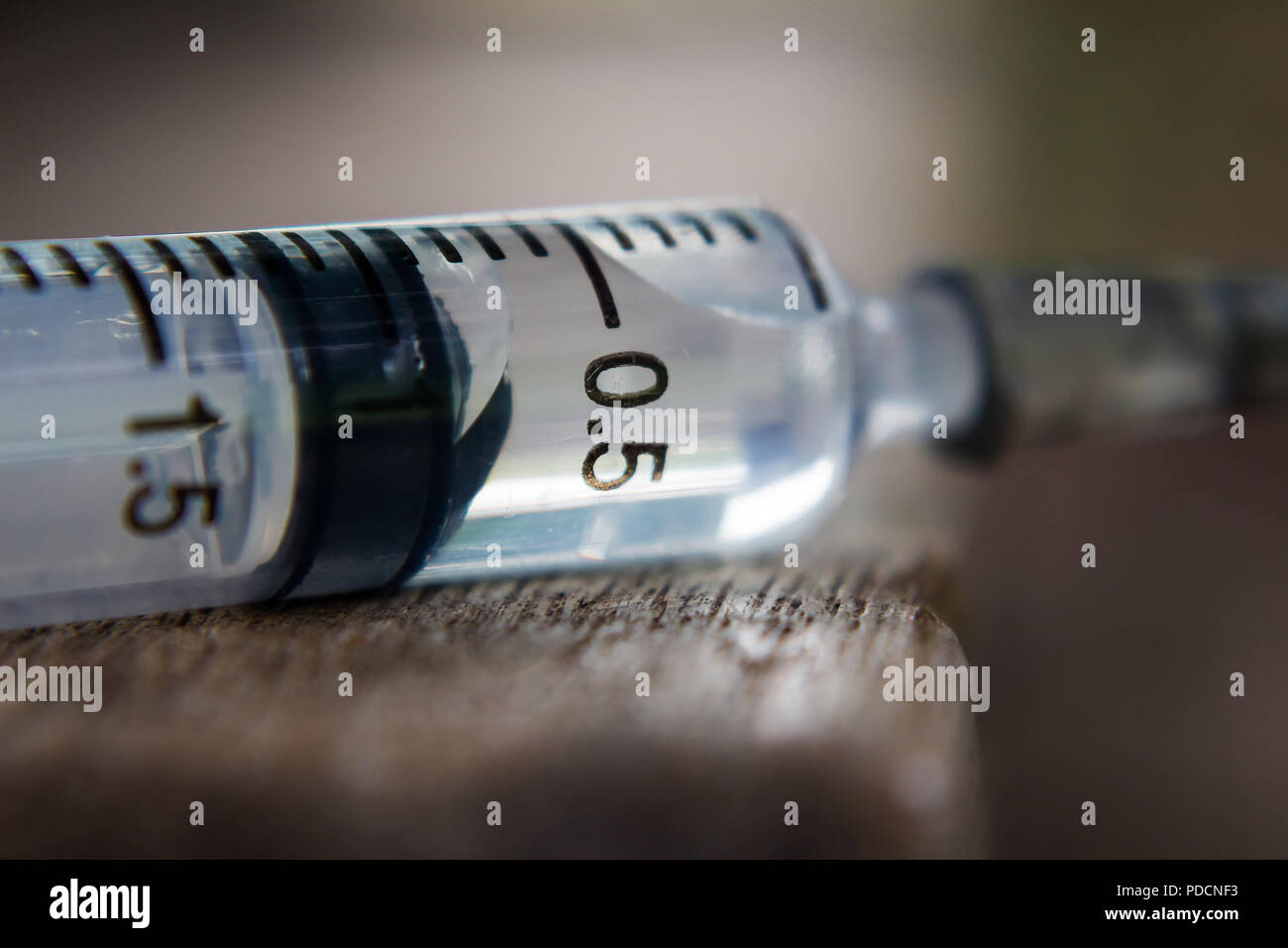 5 ml syringe macro Stock Photo - Alamy