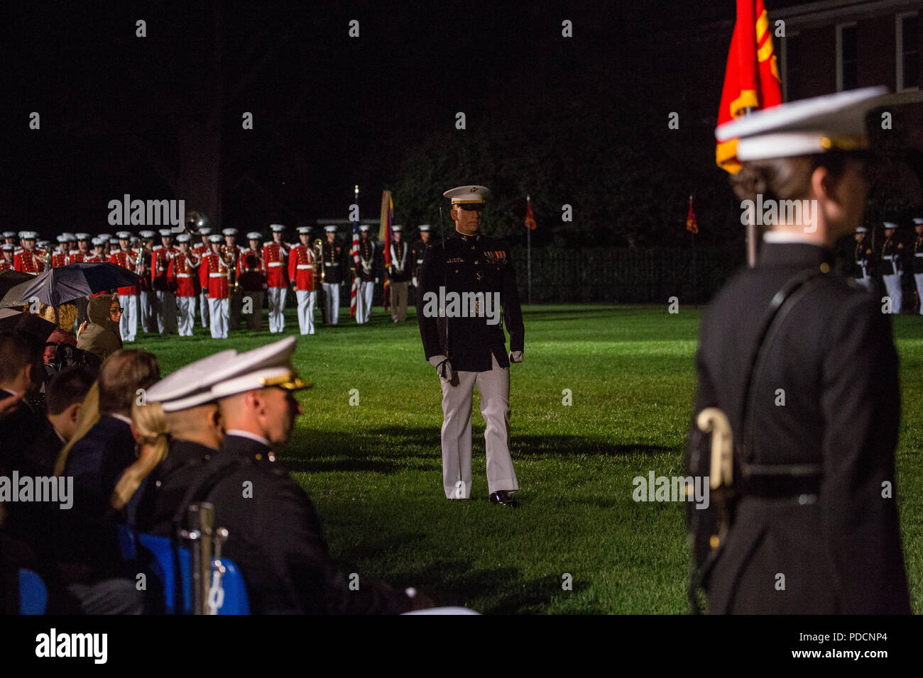 Chief Warrant Officer 2 Richard Woodall, parade adjutant, Marine ...