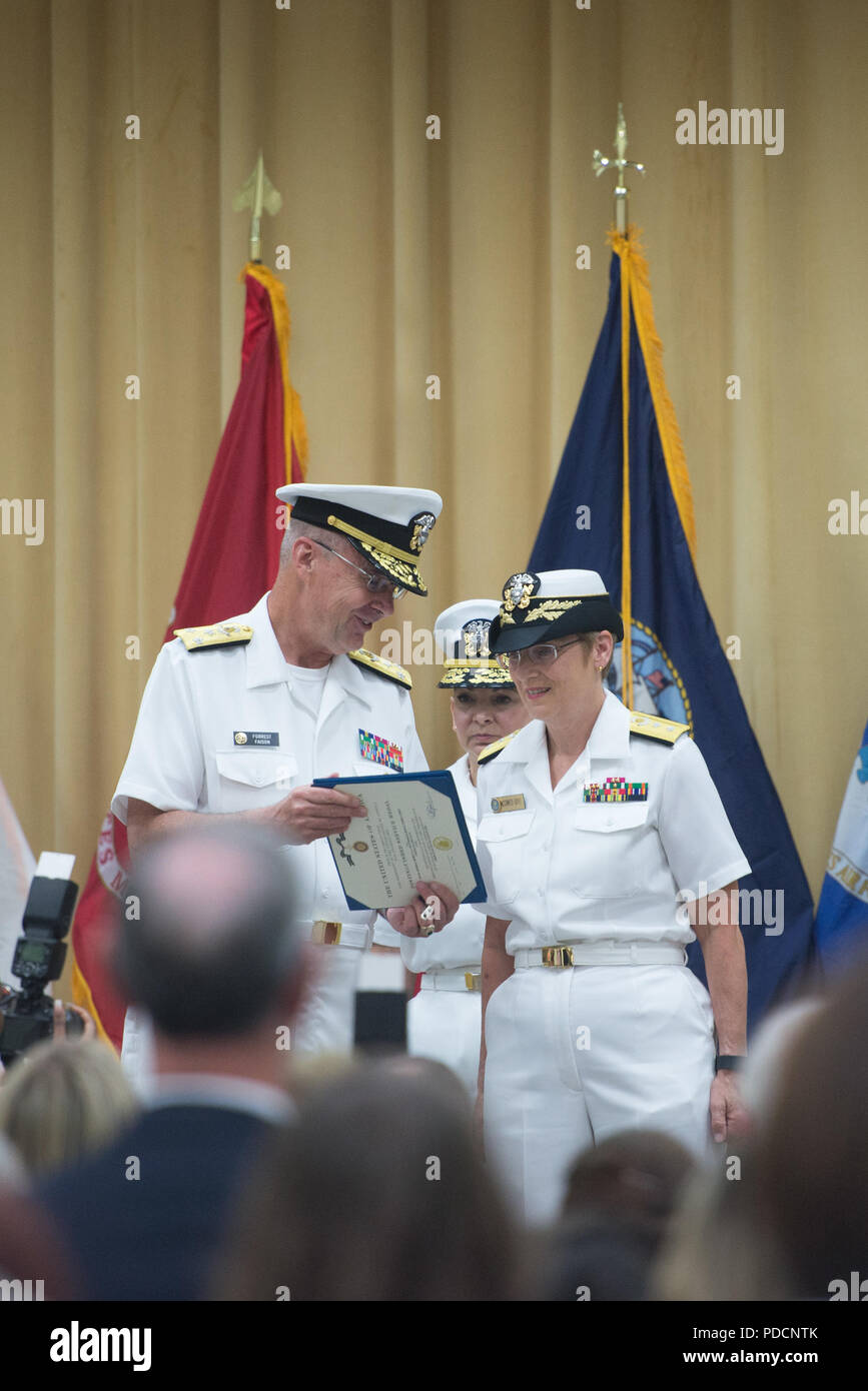 Rear Admiral Tina Davidson, Nurse Corps, U.S.Navy, assumes command of ...