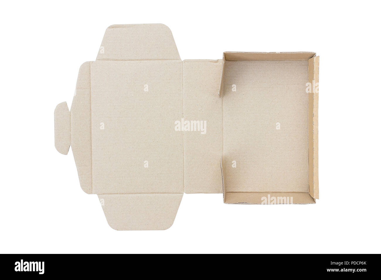 Cardboard box isolate Stock Photo - Alamy