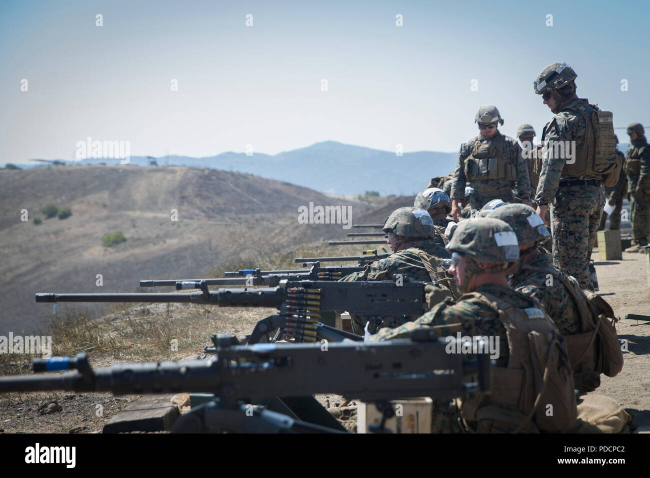 U.S. Marines with Charlie Company, Infantry Training Battalion, School ...