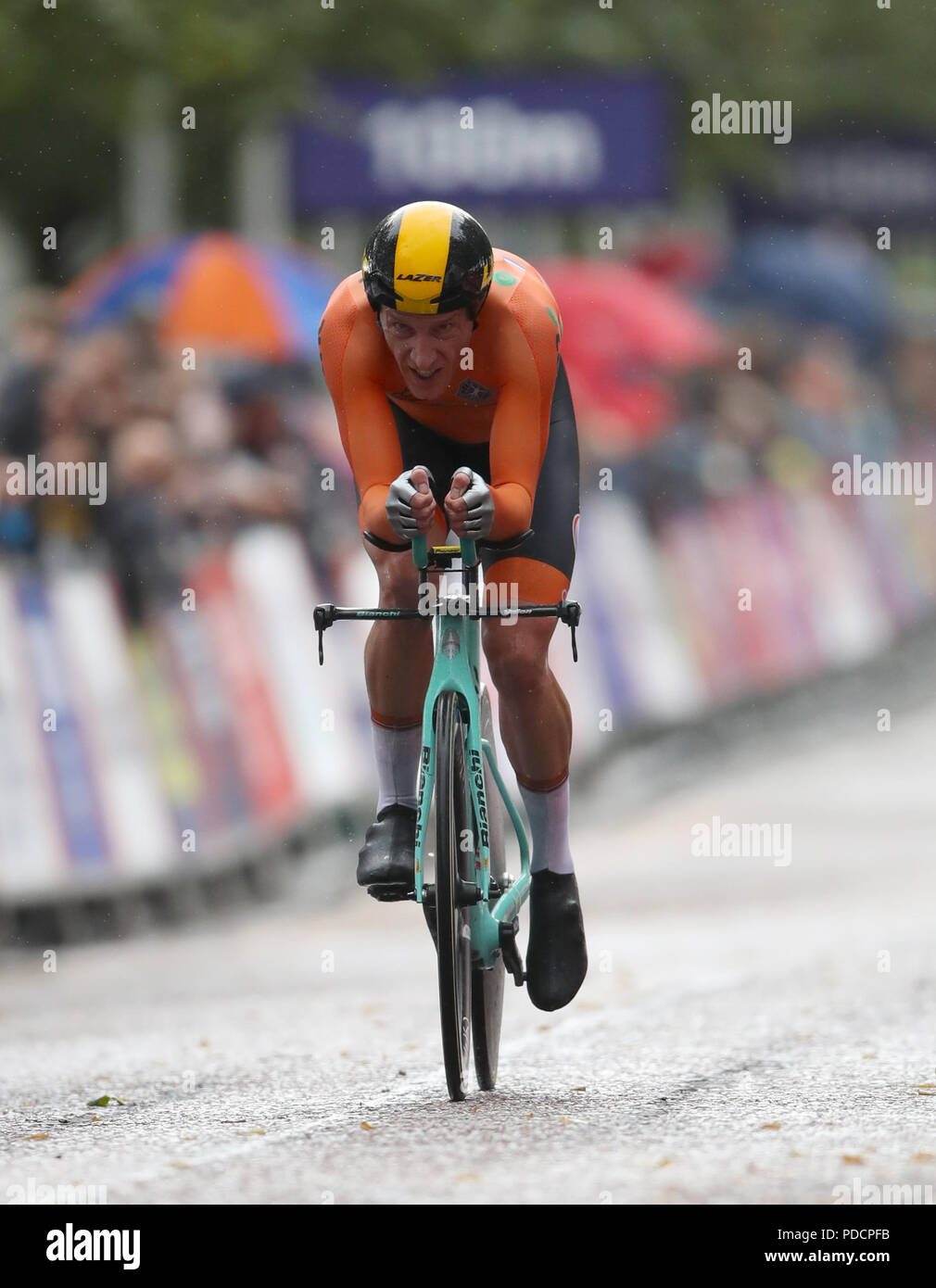 Netherlands jos van emden crosses finish line hi-res stock photography ...