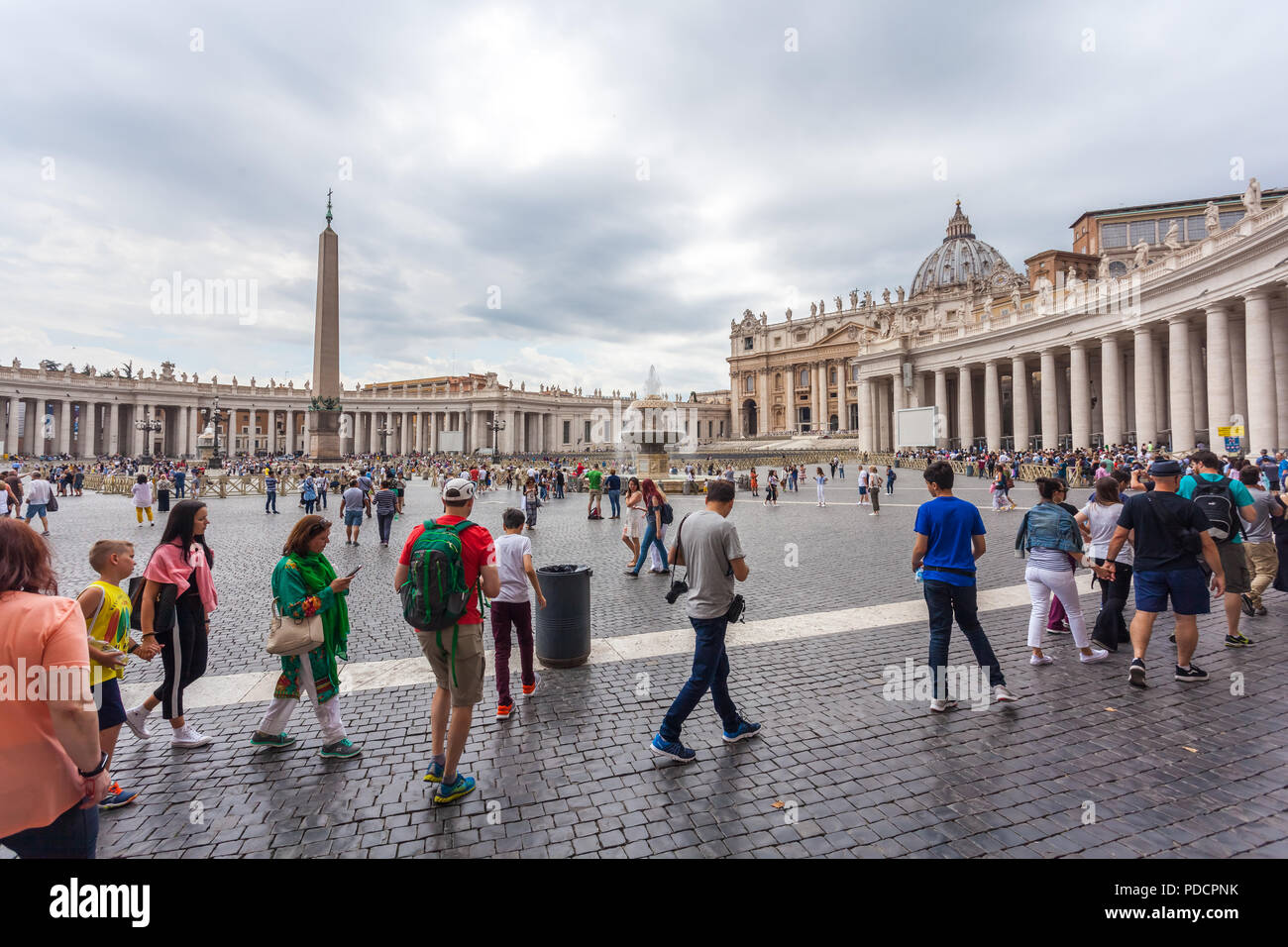 Rome, Italy - 23.06.2018: St. Peter's Cathedral on St. Peter's square ...