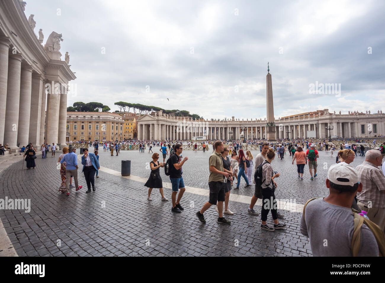 Rome, Italy - 23.06.2018: St. Peter's Cathedral on St. Peter's square ...
