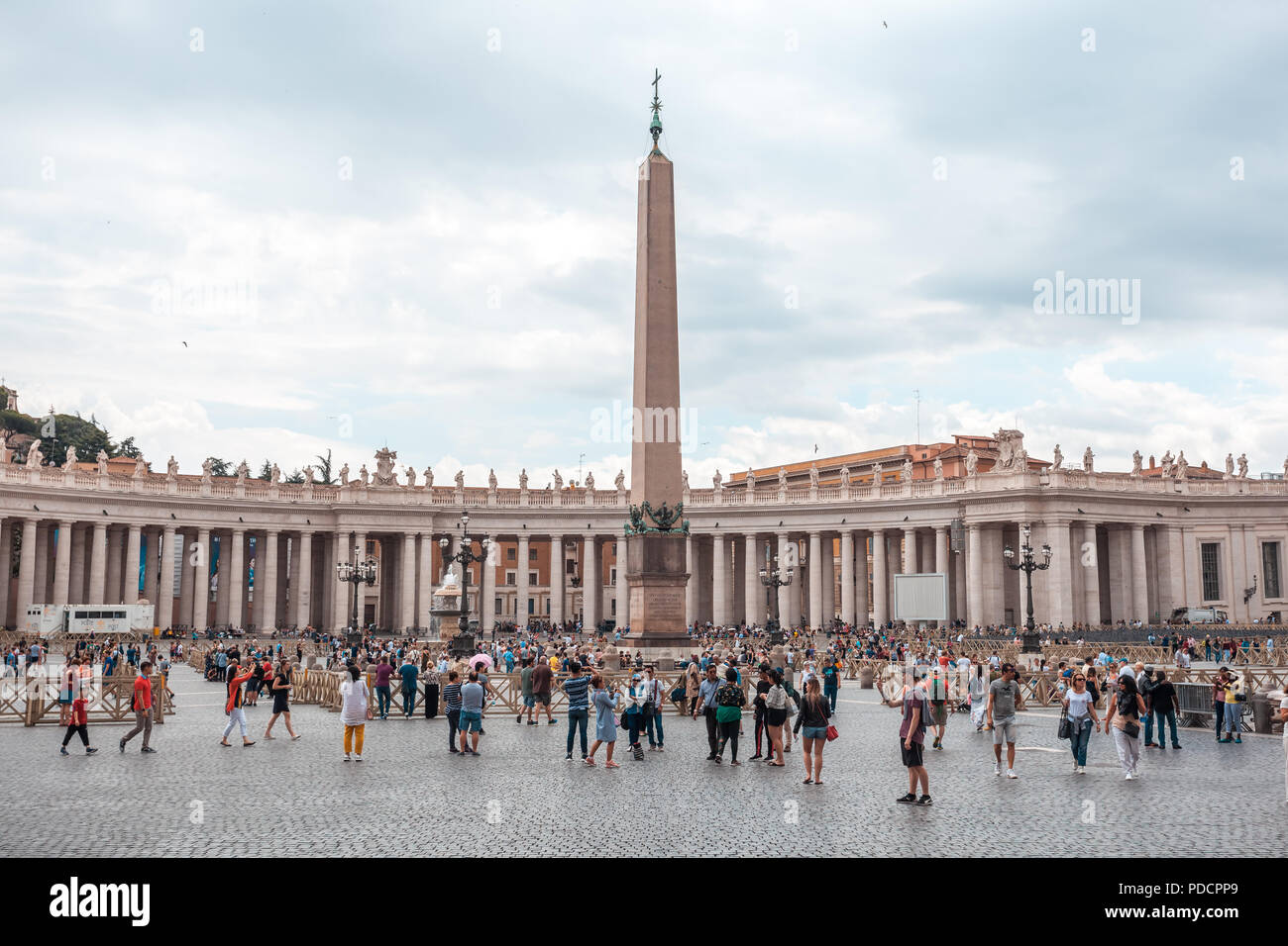 Rome, Italy - 23.06.2018: St. Peter's Cathedral on St. Peter's square ...