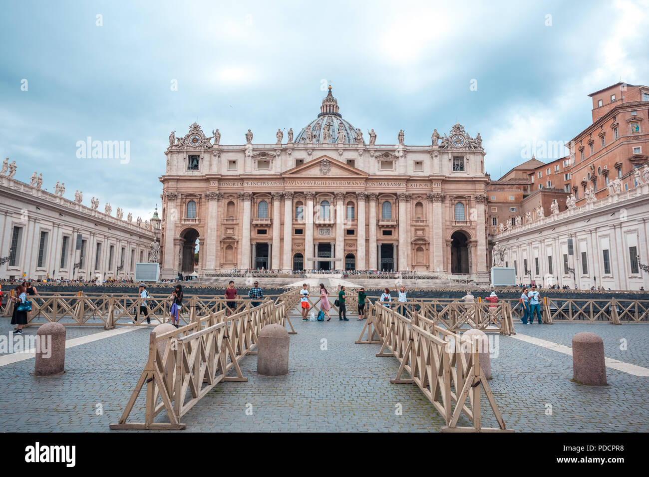 Rome, Vatican, Italy - 23.06.2018: St. Peter's Basilica in St. Peter's ...