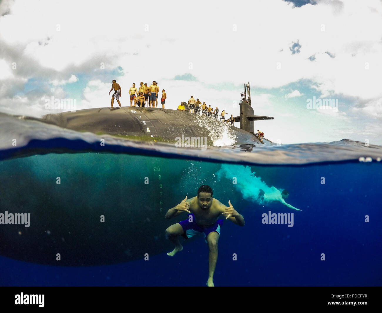 PACIFIC OCEAN (July 31, 2018) - Sailors assigned to Los Angeles-class ...