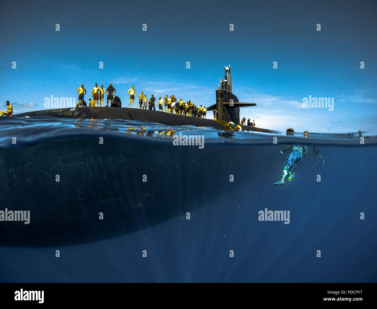 PACIFIC OCEAN (July 31, 2018) - Sailors assigned to Los Angeles-class ...