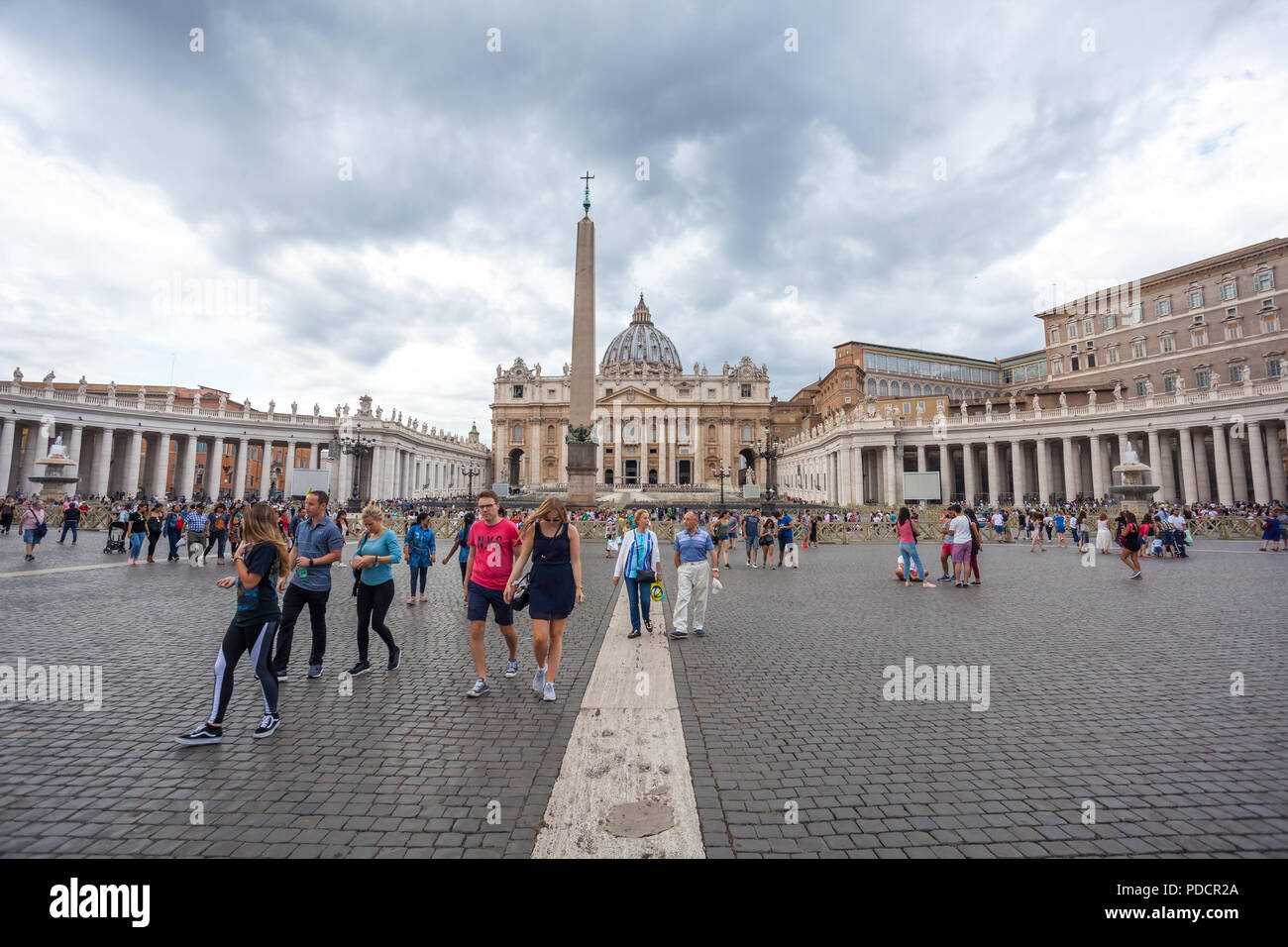 Rome, Italy - 23.06.2018: St. Peter's Cathedral on St. Peter's square ...
