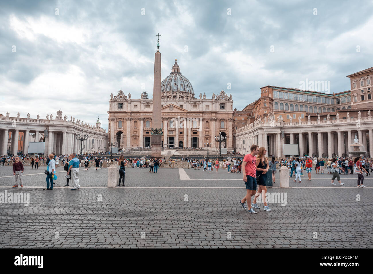 Rome, Italy - 23.06.2018: St. Peter's Cathedral on St. Peter's square ...