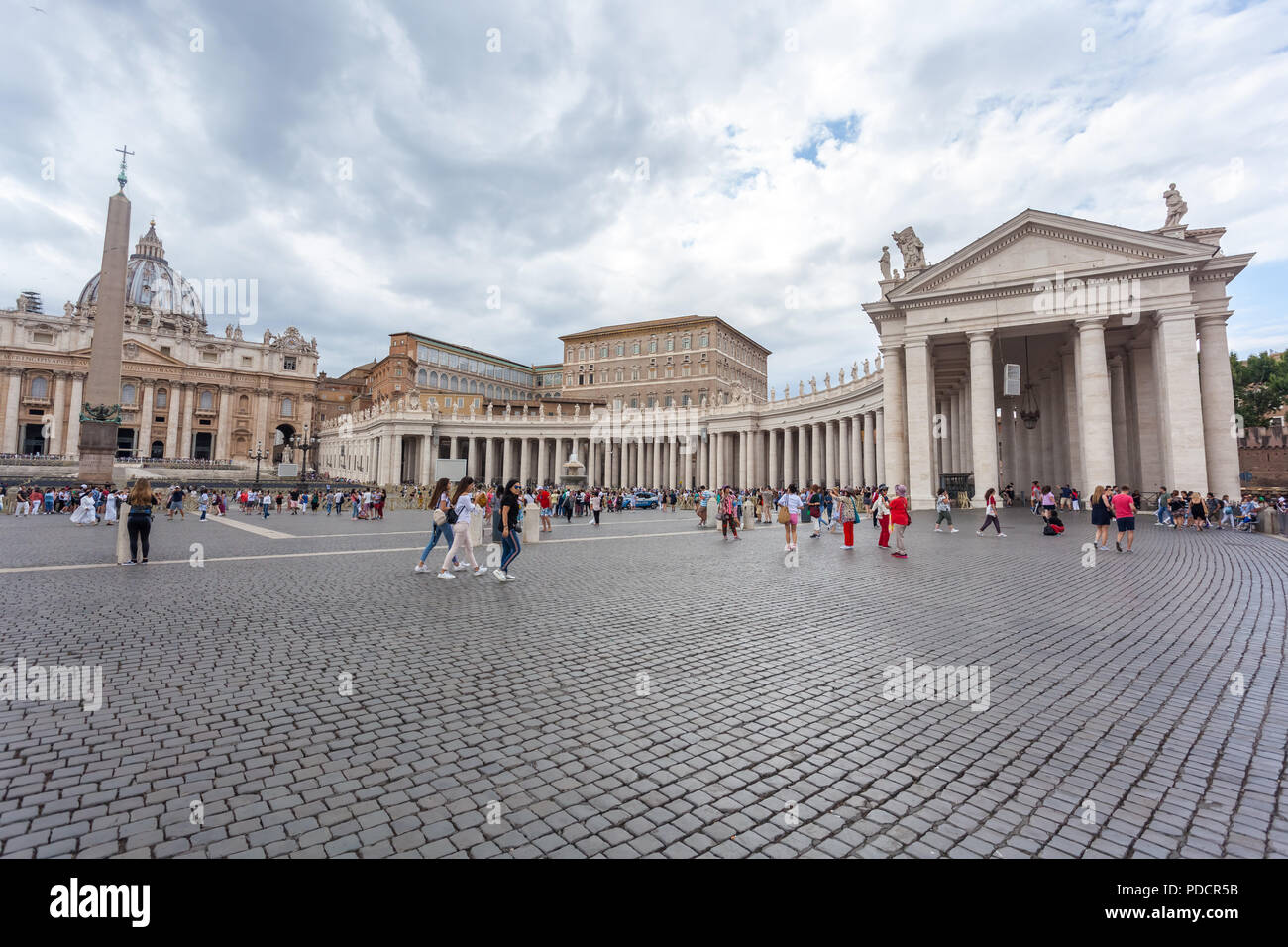 Rome, Italy - 23.06.2018: St. Peter's Cathedral on St. Peter's square ...