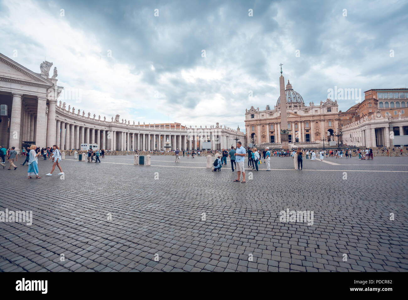 Rome, Italy - 23.06.2018: St. Peter's Cathedral on St. Peter's square ...