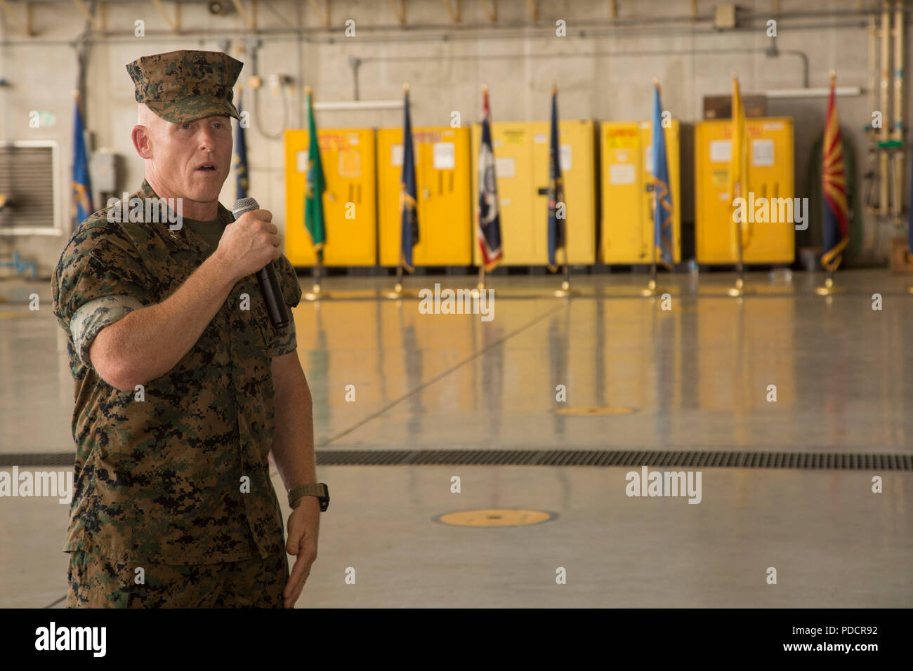 Maj. Gen. Thomas Weidley, Gives his remarks during Maj. Daniel Groeling ...