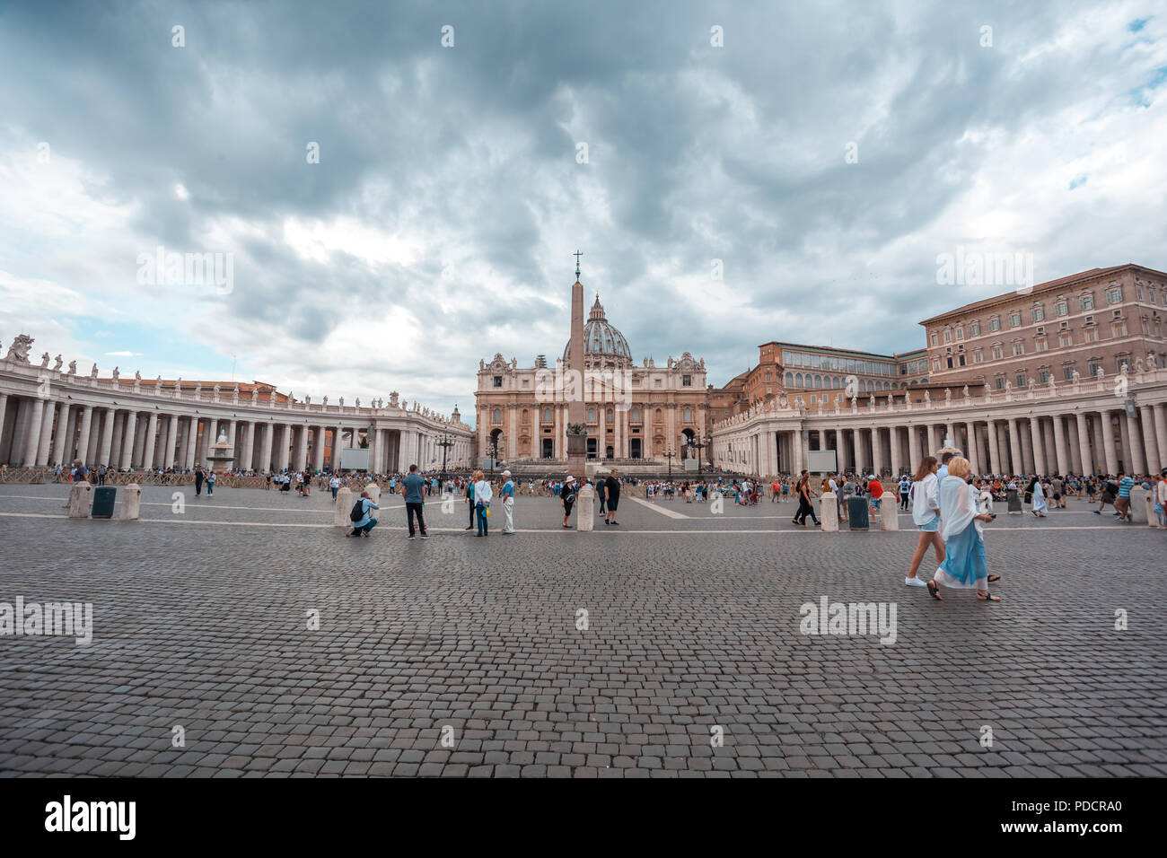 Rome, Italy - 23.06.2018: St. Peter's Cathedral on St. Peter's square ...