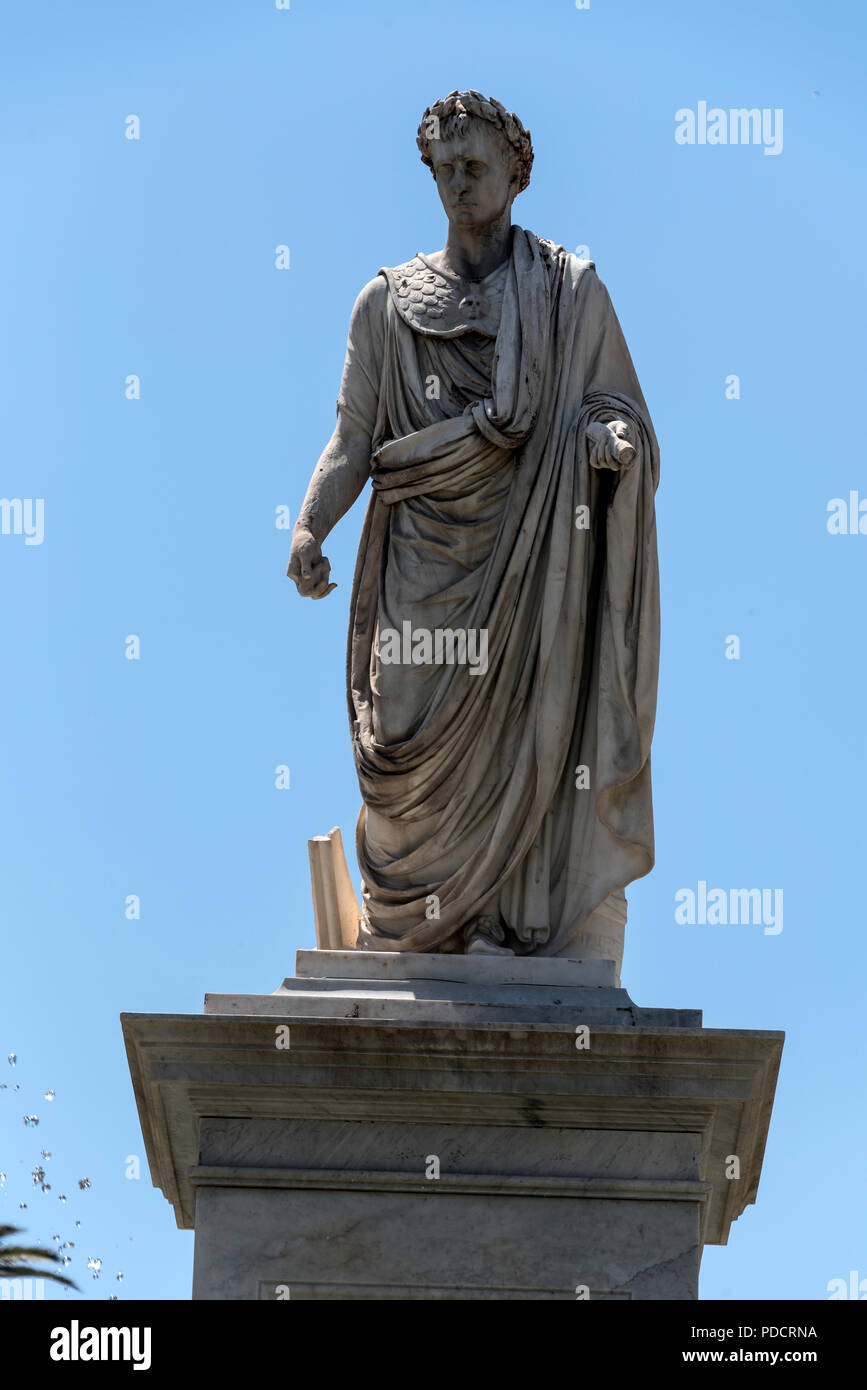 Statue of Napoleon Bonaparte dressed as a Roman Emperor around Four ...