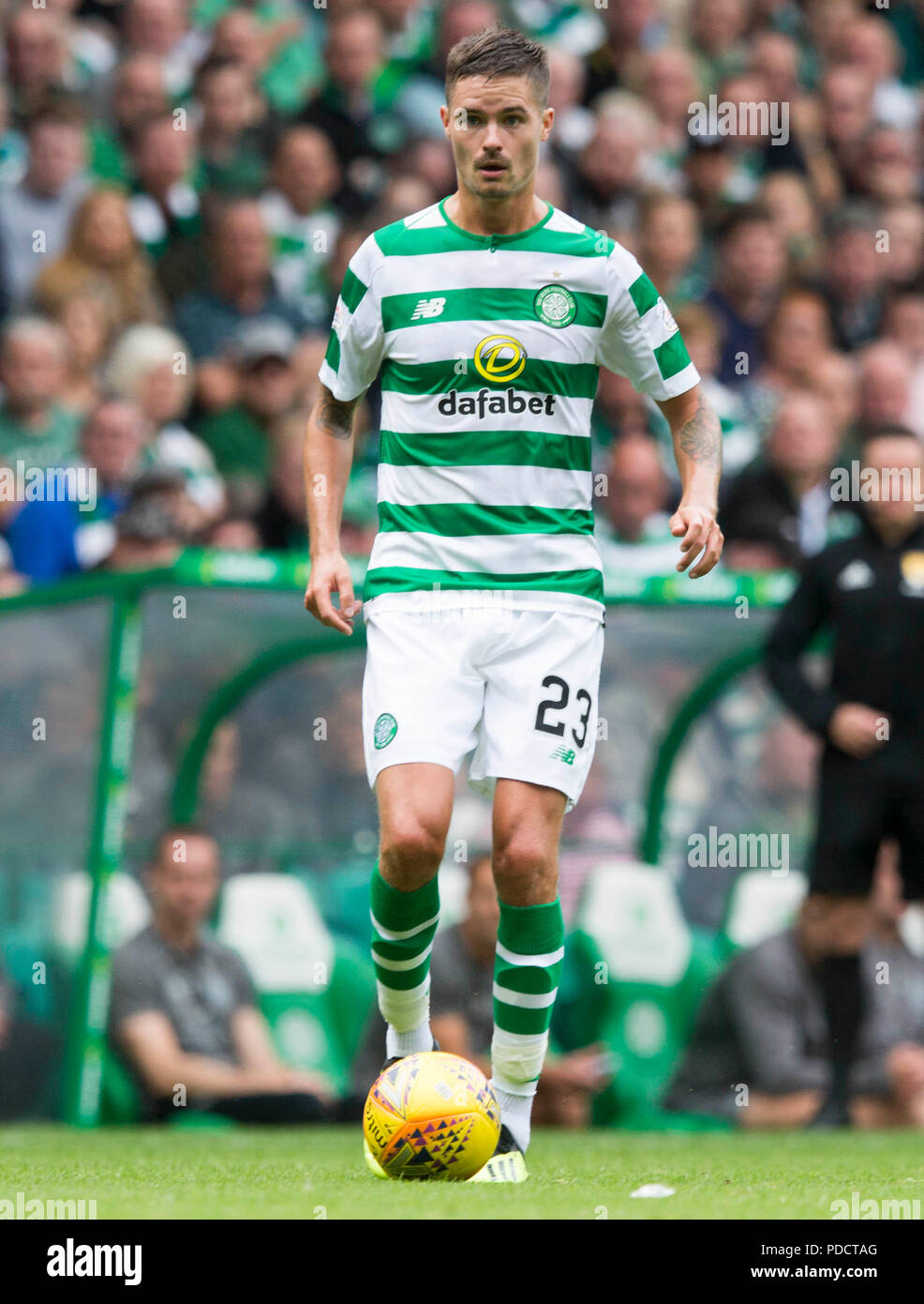 Celtic's Mikael Lustig during the Scottish Ladbrokes Premiership match ...