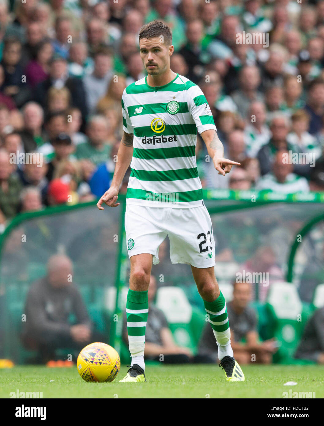 Celticâ€™s Mikael Lustig during the Scottish Ladbrokes Premiership ...