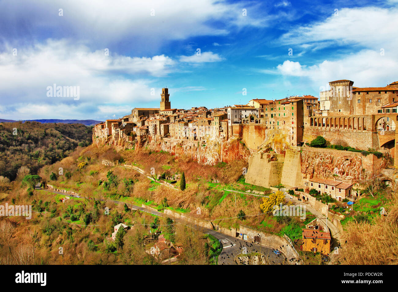 Beautiful sunset tuscany landscape hi-res stock photography and images ...