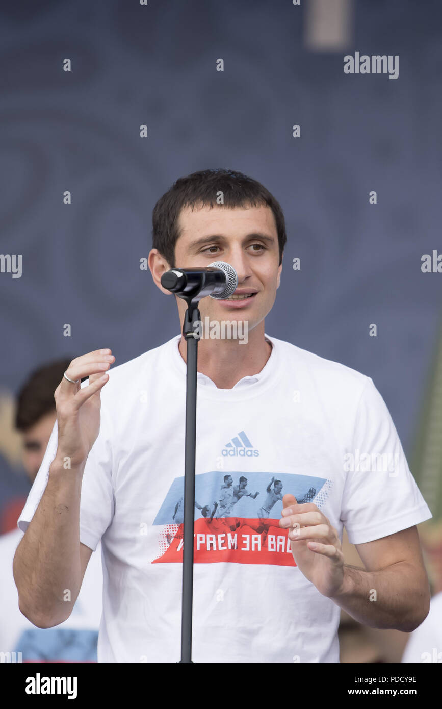 Russia football team press conference during the FIFA World Cup in ...